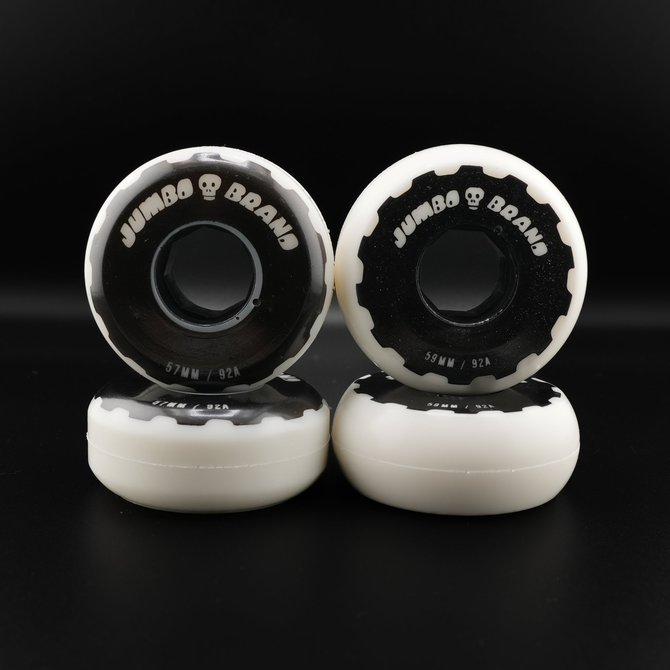 Jumbo "8 Wheel Drive" wheels - 57mm 92a – Oak City Inline Skate Shop